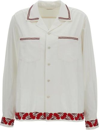 Bode Femme, Blouses et Chemises, Blanc, Taille: 38 FR Chemises