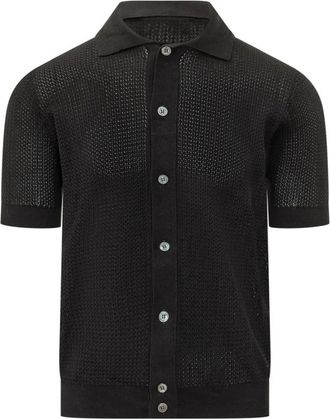 FILIPPO DE LAURENTIIS Homme, Pulls, Noir, Taille: 2XL Camicia MC Grana Riso