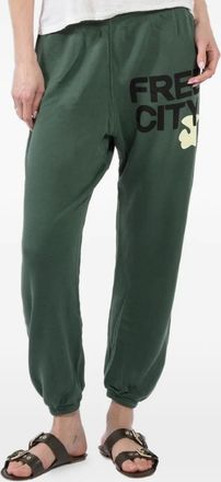 Freecity Superfluff Lux OG Jogginghose mit grafischem Print - Gr&uuml;n