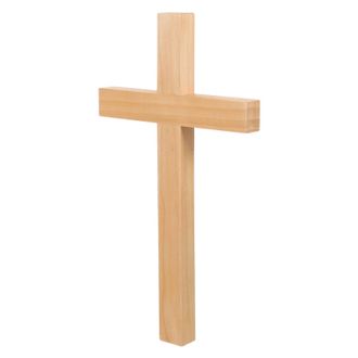 Garneck Religi&ouml;ses Holz-wandkreuz mit Nat&uuml;rlicher Maserung Handgefertigte Christliche Wanddekoration f&uuml;r Zuhause Kirche Schlafzimmer Einfach zu Montieren Warm