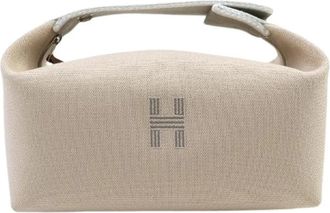 Herm&egrave;s Pre-owned Brid A Cotton Pouch - Femme - Pre-owned - Beige - Taille: ONE Size