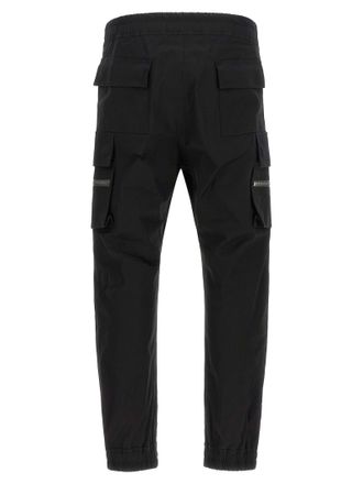 Rick Owens Mens Black Cotton Cargo Pants