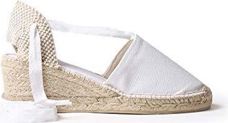 Toni Pons Espadrille Femme en Toile de Coton - Valencia - Blanc, 40 EU