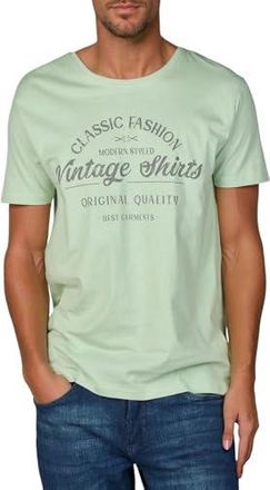 Riverso RIVLeon T-shirt d&eacute;t&eacute; en coton pour homme, coupe droite, col rond, manches courtes, vert, bleu, blanc, gris, rouge, orange, S, M, L, XL, 2XL, 3XL, 4XL,