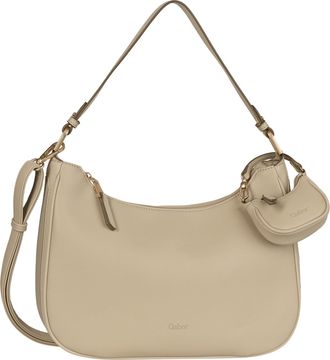 Gabor bags Devika Damen Hobo Bag Schultertasche Mittelgro&szlig; Beige