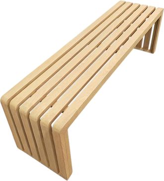 Generic Gartenbank Wetterfest 2 Sitzer Metall Outdoor Sitzbank Ohne R&uuml;ckenlehne Parkbank Balkonbank Starke Tragf&auml;higkeit f&uuml;r Garten, Terrasse, &Ouml;ffentliche Ber