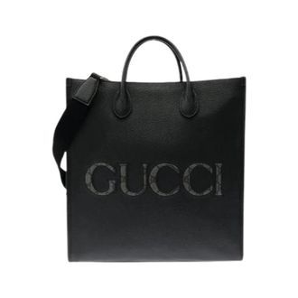 Gucci Pre-owned GG Supreme Leder Tote Bag - - Pre-owned - Damen - Schwarzk - ONE SIZE