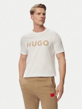HUGO BOSS T-Shirt Dulivio 50467556 Wei&szlig; Regular Fit