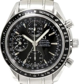 Omega Pre-owned Acier inoxydable montres - Homme - Pre-owned - Noir - Taille: ONE Size