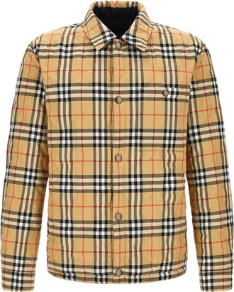 Burberry Mens Black Polyamide Full-Length Jacket Clothing
