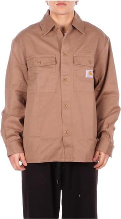 Carhartt Work in Progress Homme, Chemises, Brun, Taille: S Kelly Shirt Jacket