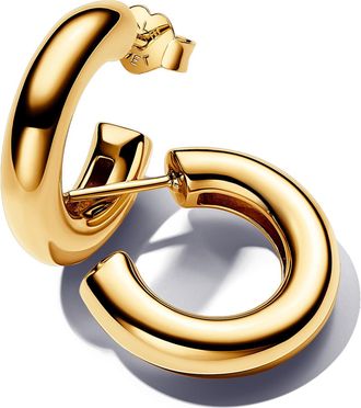 Pandora Pandora Essence Runde Offene Ohrringe aus Sterling Silber mit vergoldeter Metalllegierung, 263266C00