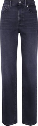 7 For All Mankind Femme, Jeans, Noir, Taille: W28 Stovepipe Jean Coupe Large Classique