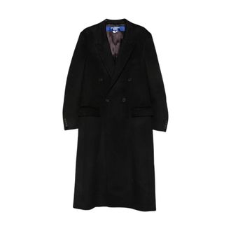 Junya Watanabe Doppelreihiger Kaschmir-Chester-Mantel - - Coats - Herren - Schwarzk - L
