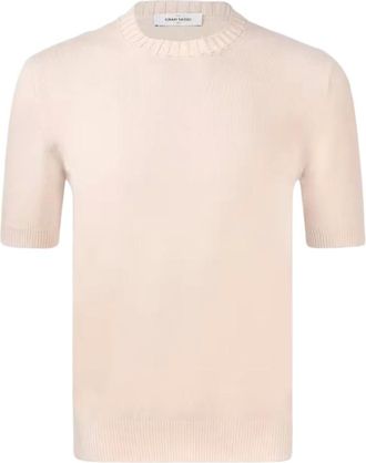 Gran Sasso Homme, Pulls, Beige, Taille: L Maglia girocollo a maniche corte