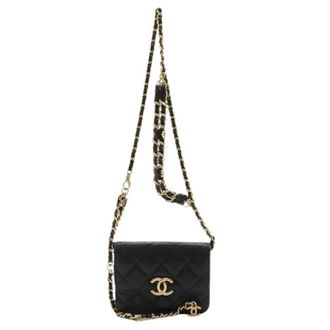 Chanel Pre-owned Vintage Sac Bandouli&egrave;re - Femme - Pre-owned - Noir - Taille: ONE Size