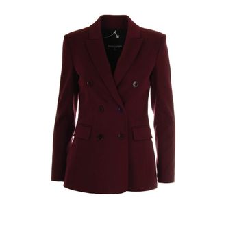 Patrizia Pepe Femme, Vestes, Rouge, Taille: 40 FR Vestes Élégantes avec Mélange de Viscose