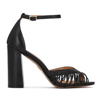Kazar Kazar Schwarze Sandalen mit geflochtenem Obermaterial - - Shoes - Damen - Schwarzk - 39 EU