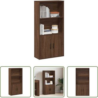 vidaXL Biblioth&egrave;que bois - Biblioth&egrave;que ch&ecirc;ne marron 60x24x120 cm bois ding&eacute;nierie