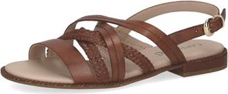 Caprice Femme 9-28100-42 Sandale Plate, Cognac Nappa, 40 EU