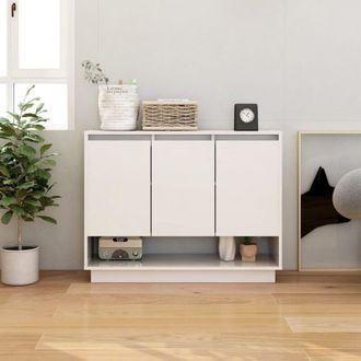 vidaXL Buffet Blanc 97x31x75 cm Bois ding&eacute;nierie Vidaxl
