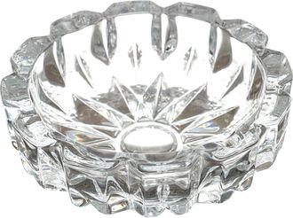 The Home Deco Factory TB1123, Eleganter Glasaschenbecher, abgerundetes Design, leicht zu reinigen, vielseitig f&uuml;r Raucher und dekorativ, 13,5 cm, transparent