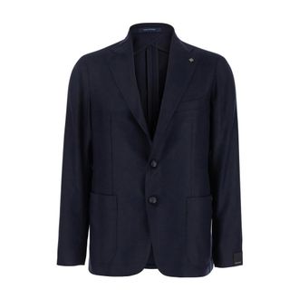 Tagliatore Montecarlo Blue Einreiher-Sakko - - Jackets - Herren - Blau - 2XL