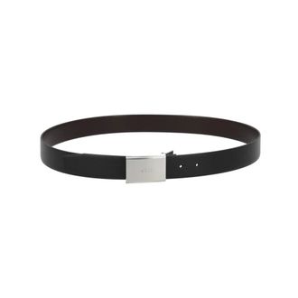 HUGO BOSS Wendeg&uuml;rtel aus Leder mit Logo-Schnalle - - Accessories - Herren - Schwarzk - ONE SIZE