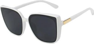 Generic Lunettes de soleil oeil de chat pour femme - Style vintage - Noir - Monture large, 22-LAF1180-C6, Taille unique