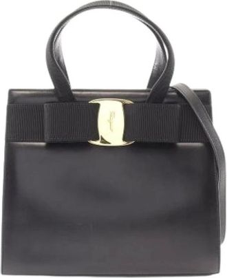 Ferragamo Sac &agrave; main Pre-owned - Femme - Pre-owned - Noir - Taille: ONE Size