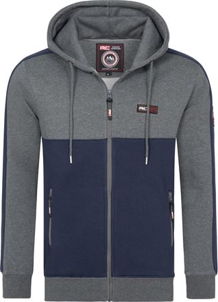 Rock Creek Herren Kapuzenpullover Hoodie mit Rei&szlig;verschluss und Taschen Langarm Sweatjacke Freizeit Sport Streetwear Basic Casual Pullover mit Kapuze Kordelzug J