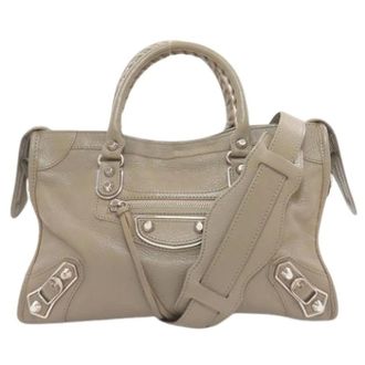 Balenciaga Sac &agrave; main vintage Pre-owned - Femme - Pre-owned - Gris - Taille: ONE Size