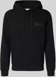 Jack & Jones Hoodie mit Label-Print und K&auml;nguru-Tasche