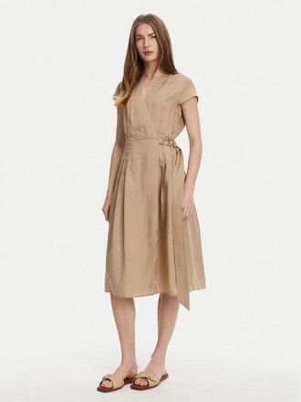 Twin-Set Sommerkleid 251TT2072 Beige Loose Fit