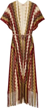 Twinset Femme, Vestes, Multicolore, Taille: ONE Size Caftano Lungo a Righe