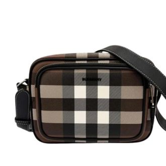 Burberry Sac bandouli&egrave;re Pre-owned en toile - Femme - Pre-owned - Brun - Taille: ONE Size