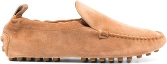 Tod's Femme, Chaussures, Brun, Taille: 40 EU Chaussures Plates Camel avec Semelle en Caoutchouc