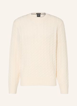 HUGO BOSS Pullover Furlan weiss