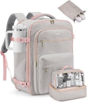 Lovevook Bagage à main Sac à dos avion Grand sac à dos de voyage pour femme avec compartiment pour ordinateur portable Sac à dos de voyage pour voyage, travail