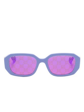 Gucci lunettes de soleil GG1535S &agrave; monture ronde - Violet