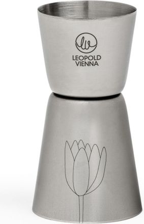 Leopold Vienna Barmatje 20/40ml Cocktail Edelstahl Jigger - Pipette Flowers