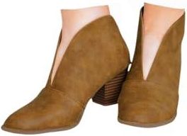 Generic Bottines pour femme, bottines &agrave; talon bas pour femmes, bottines &agrave; talon bas pour femmes, bottines en similicuir &agrave; bout pointu, bottines occidentales &eacute;