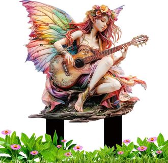 Generic Zibeem Feenfiguren,Gartenfeen - Pflanzentopf-Feendekorationen f&uuml;r G&auml;rten - Zaun-Ornament, Blumentopf-Dekorationen, Feengarten-Zubeh&ouml;r f&uuml;r Hof-Rasen-Bl