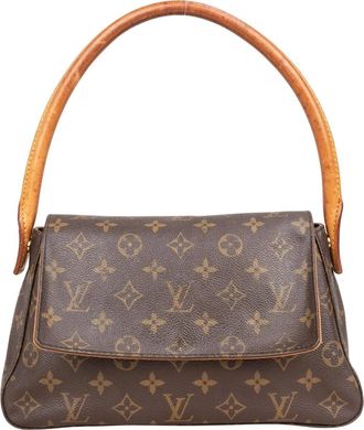 Louis Vuitton Crossbody Bags - Louis Vuitton Canvas Monogram Looping PM Handbag - Gr. unisize - in Braun - f&uuml;r Damen