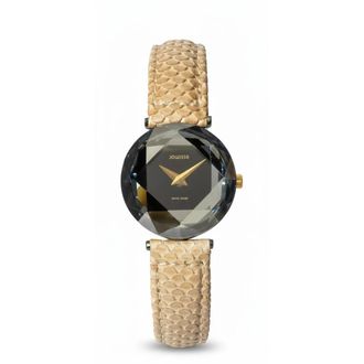 Jowissa Cubic Zirconia Watch - - Accessories - Damen - Beige - ONE SIZE
