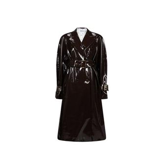 Rowen Rose Trench verni avec ceinture
