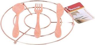 Privilege Topfuntersetzer aus Metall, Besteck, Kupfer, Mehrfarbig, Einheitsgröße