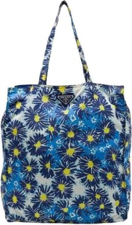Prada Pre-owned Vintage Tote Bag - - Pre-owned - Damen - Blau - ONE SIZE