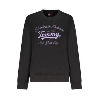 Tommy Hilfiger Schwarzes Baumwoll-Damen Sweatshirt