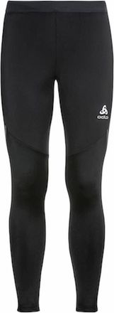 Odlo Herren Langlauf Tight CERAMIWARM, Black - odlo Concrete Grey, XL